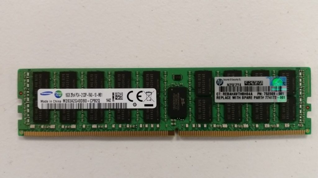 774172-001 - 774172-001 HP MÓDULO DE MEMORIA 16GB PC4-17000 DDR4 ...