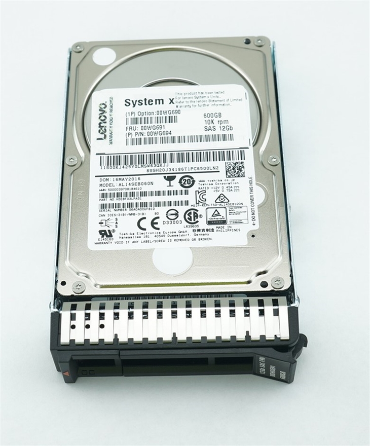 - 00WG690, LENOVO, DISCO DURO, 600GB, 12GBPS, 10K, 2.5 PULGADAS, SFF ...