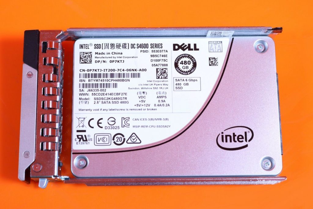 - P7KTJ DELL INTEL UNIDADE DE ESTADO SÓLIDO 480GB DC S4600 2.5 ...