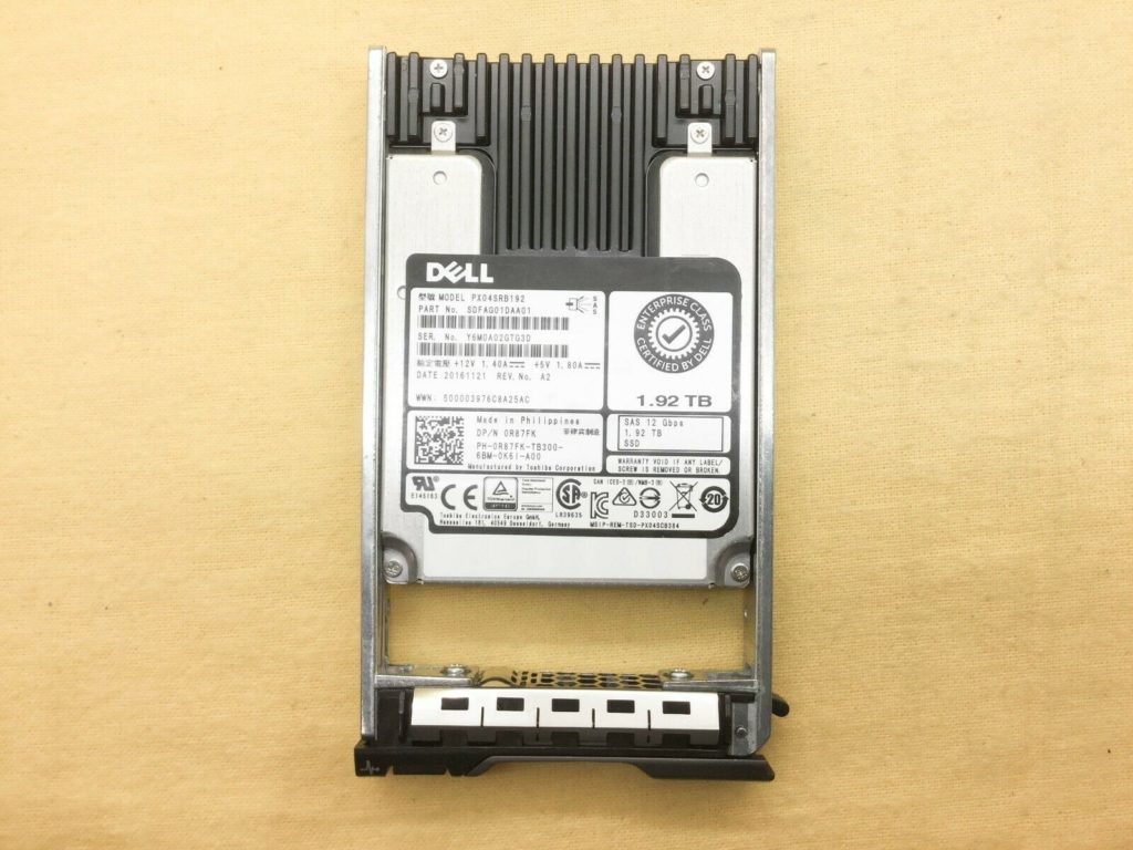 - R87FK DELL TOSHIBA UNIDADE DE ESTADO SÓLIDO 1.92TB 12Gbps 2.5 ...